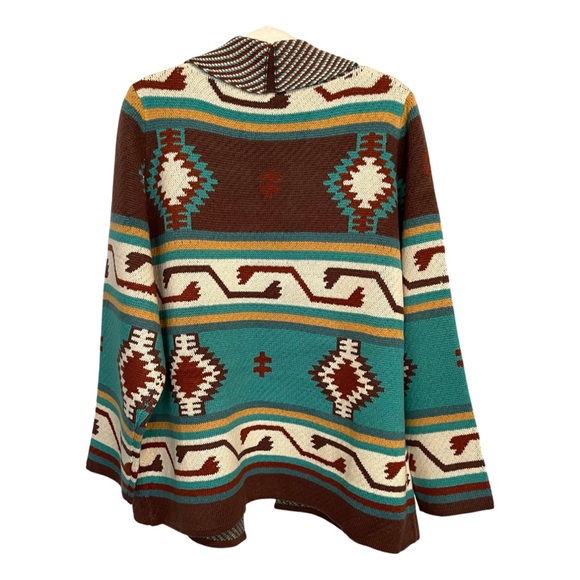 Anne French | Sweaters | Anne French Aztec Southwestern Print Cardigan ...